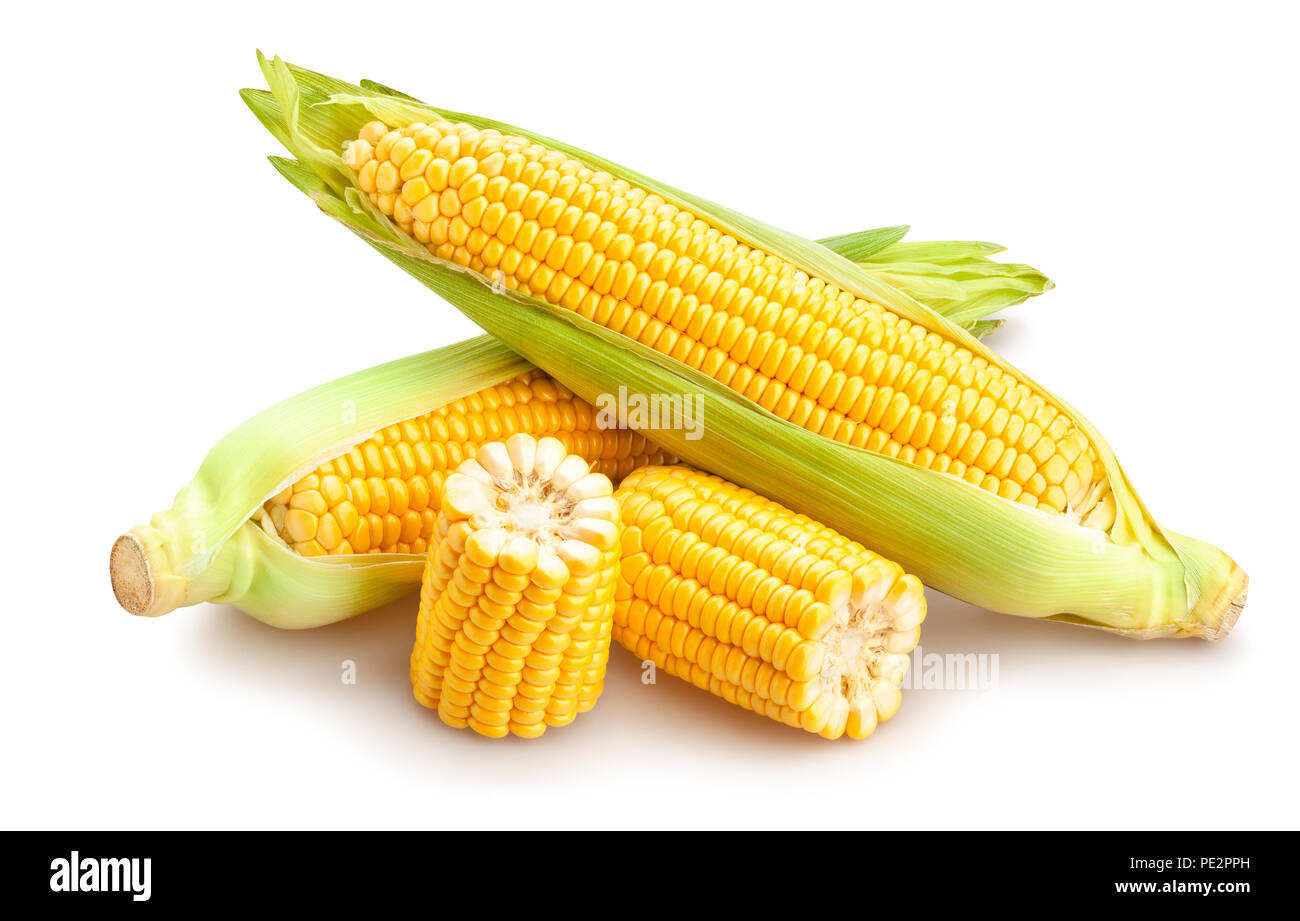 sliced corn path isolated Stock Photo - Alamy