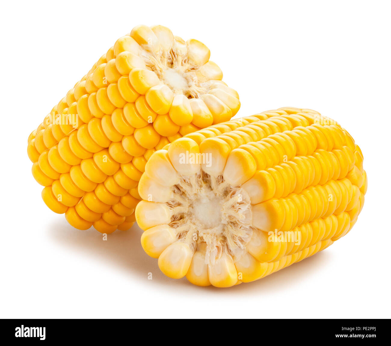 sliced corn path isolated Stock Photo - Alamy
