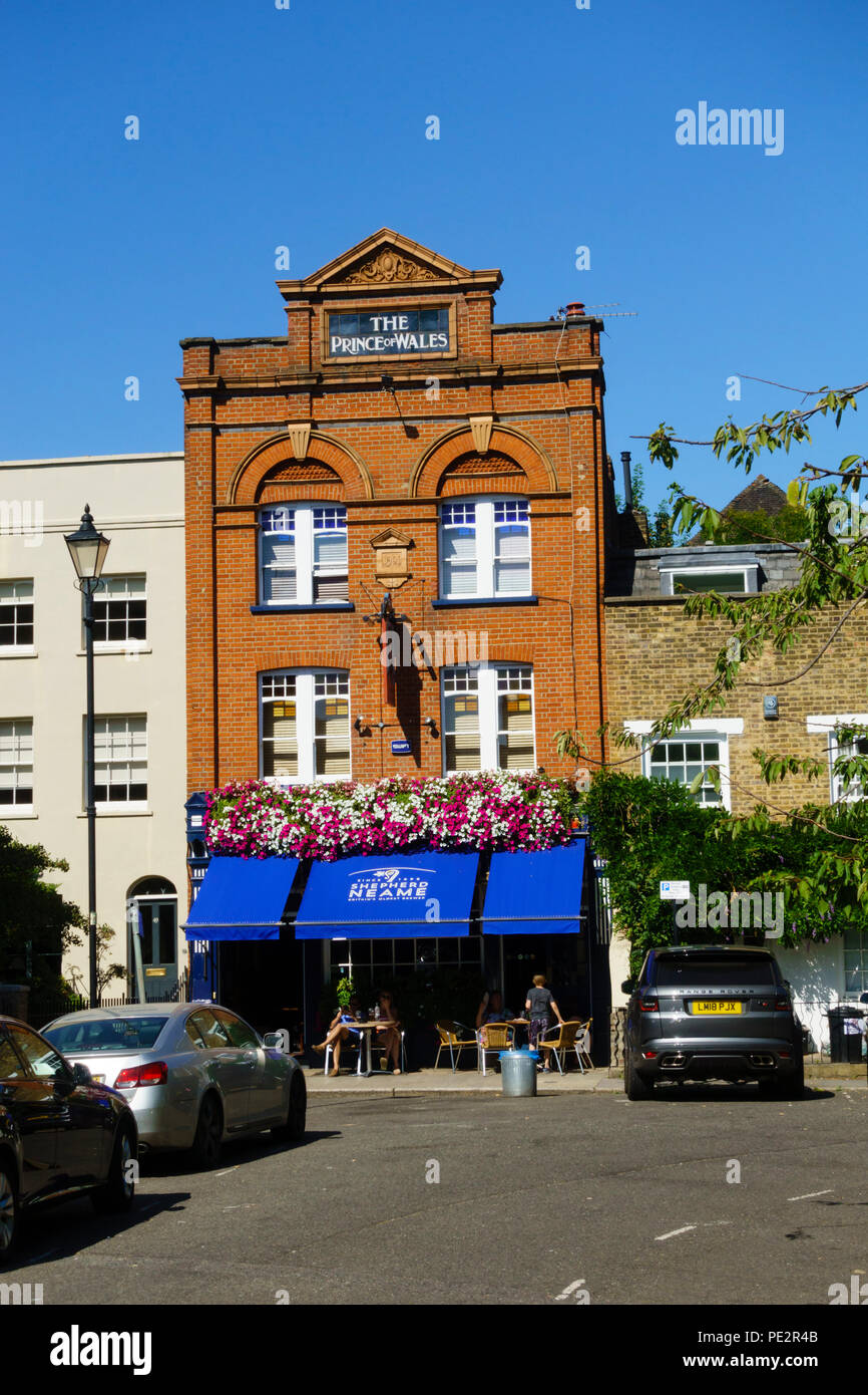 The Prince of Wales public house in the Georgian Cleaver Square ...