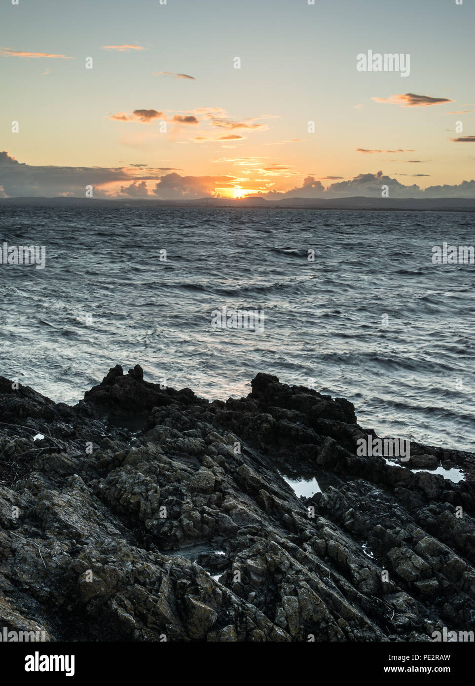 Rock pools at the coast at sunset hi-res stock photography and images ...