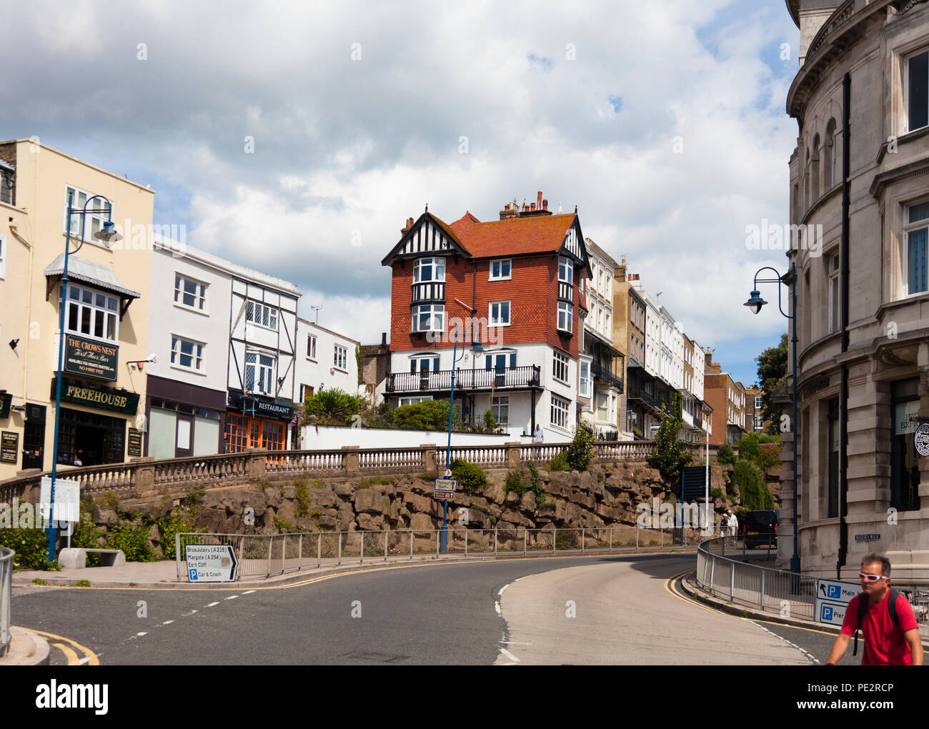 Junction, harbour Parade and Albion Hill, Ramsgate, Kent, UK Stock ...