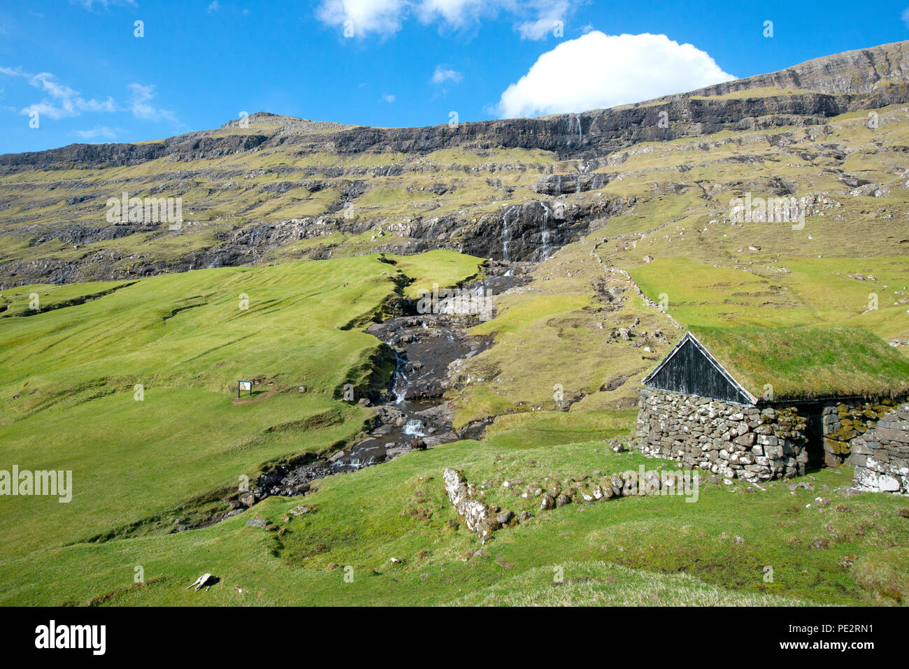 Village of Saksun, Faroe Islands, Denmark Stock Photo - Alamy