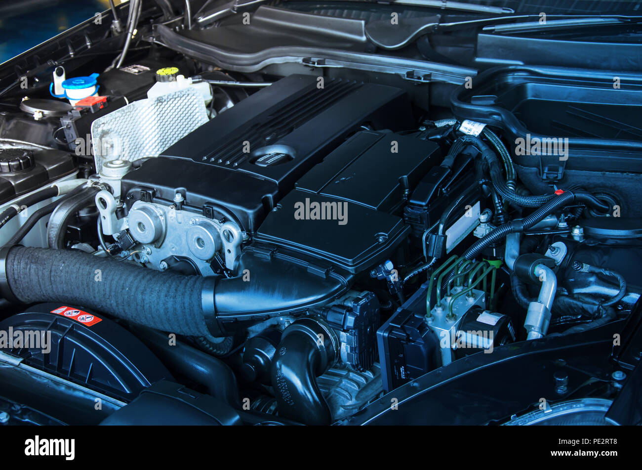 Close up Details of car engine Stock Photo - Alamy