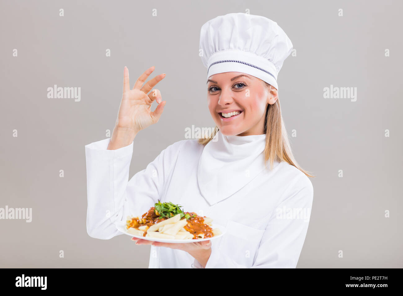 Chef giving ok sign hi-res stock photography and images - Alamy