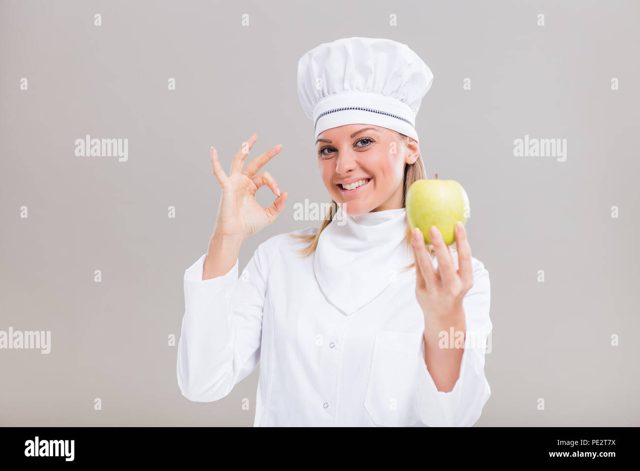 Chef giving ok sign hi-res stock photography and images - Alamy