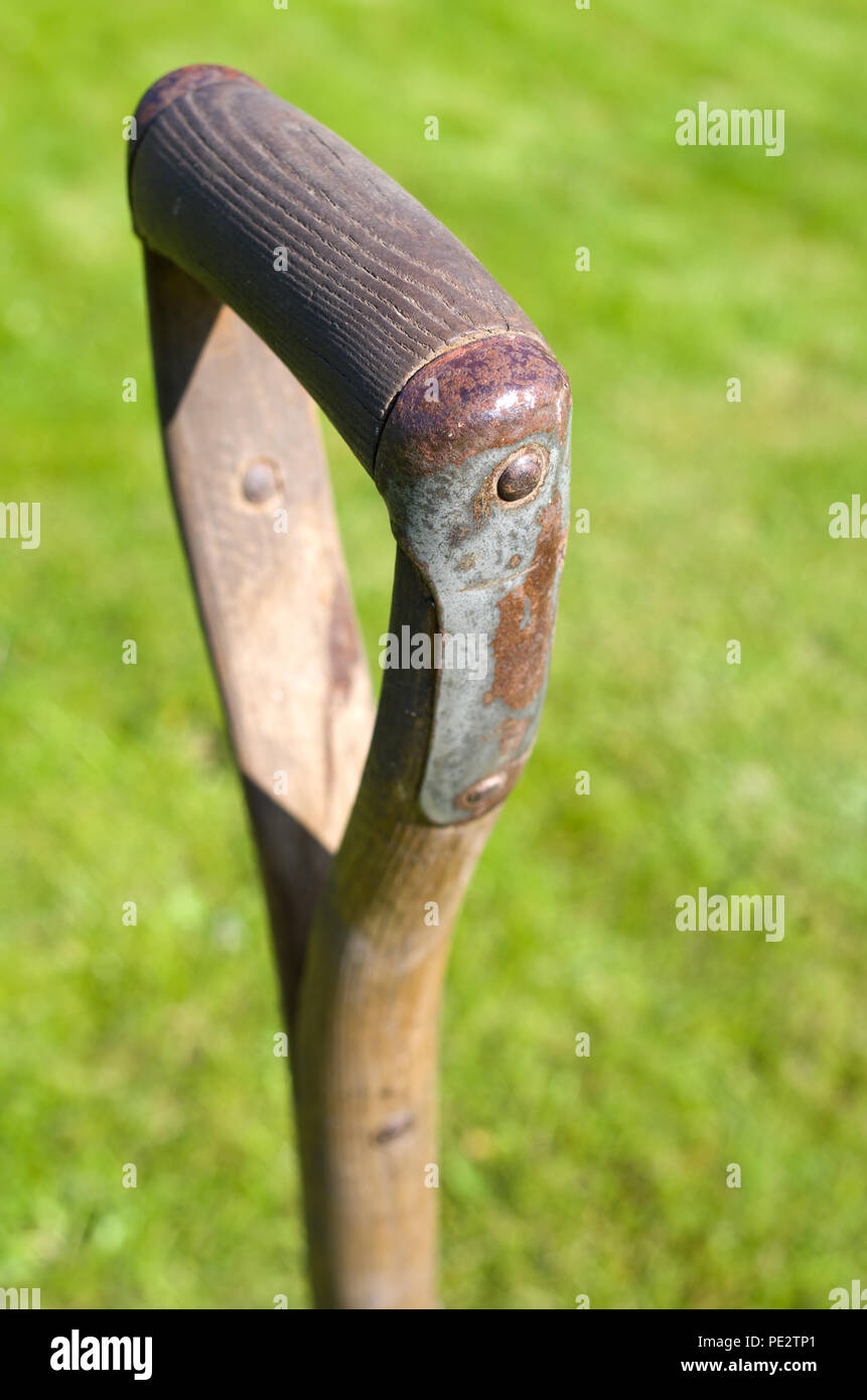 Spade Wooden Handle UK Stock Photo - Alamy