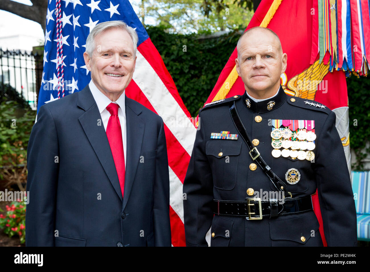 Secretary of the Navy, Raymond Edwin "Ray" Mabus, Jr., left, and Gen ...