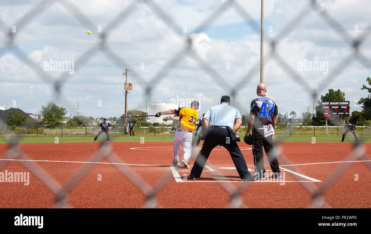 U.S. Army Sgt. 1st Class Thomas Fuss, an infielder with the U.S. Army ...