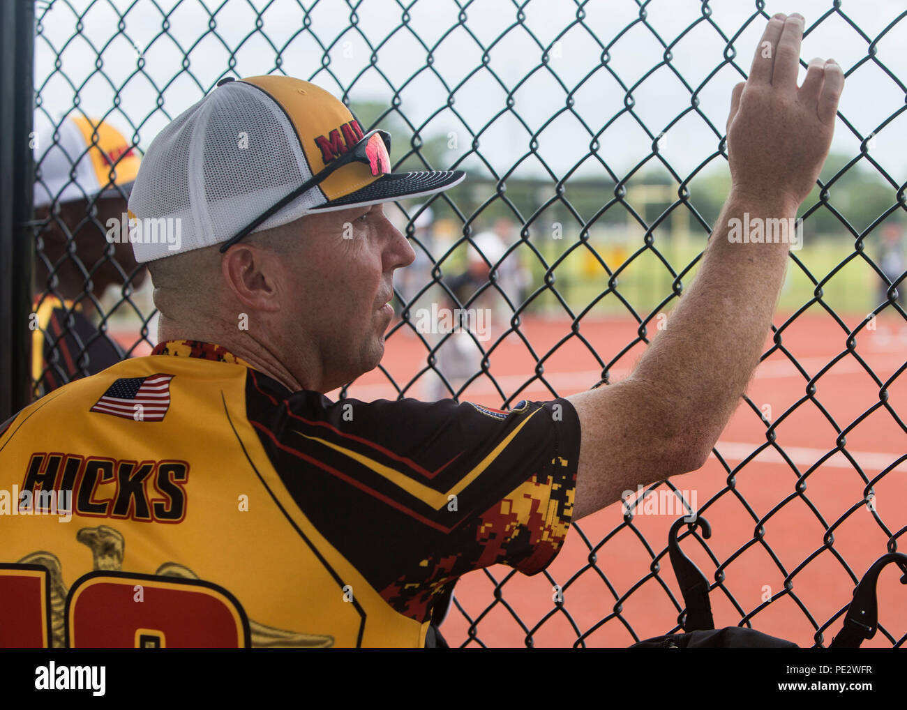 U.S. Marine Corps Lt. Col. Jimmy Hicks, an infielder for the U.S ...