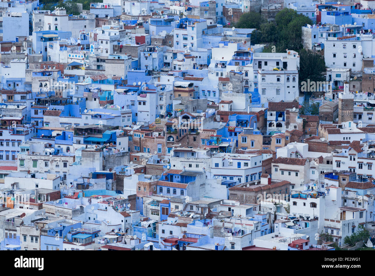 Chefchaouen (Chaouen) is a city in Morocco noted for its buildings in ...