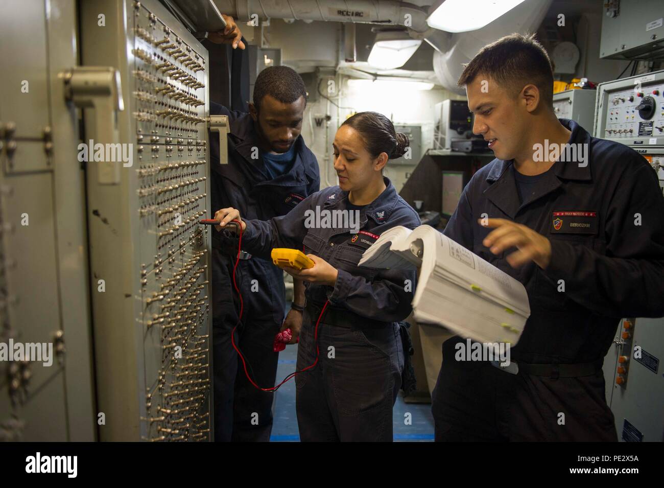 ARABIAN GULF (Sept. 22, 2015) Interior Communications Electrician ...
