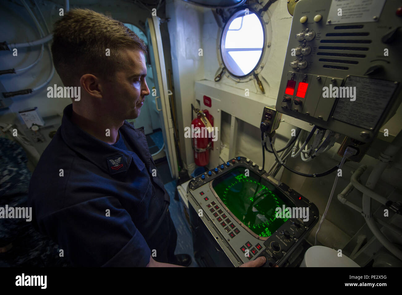 ARABIAN GULF (Sept. 23, 2015) Aerographer's Mate 2nd Class Aaron ...