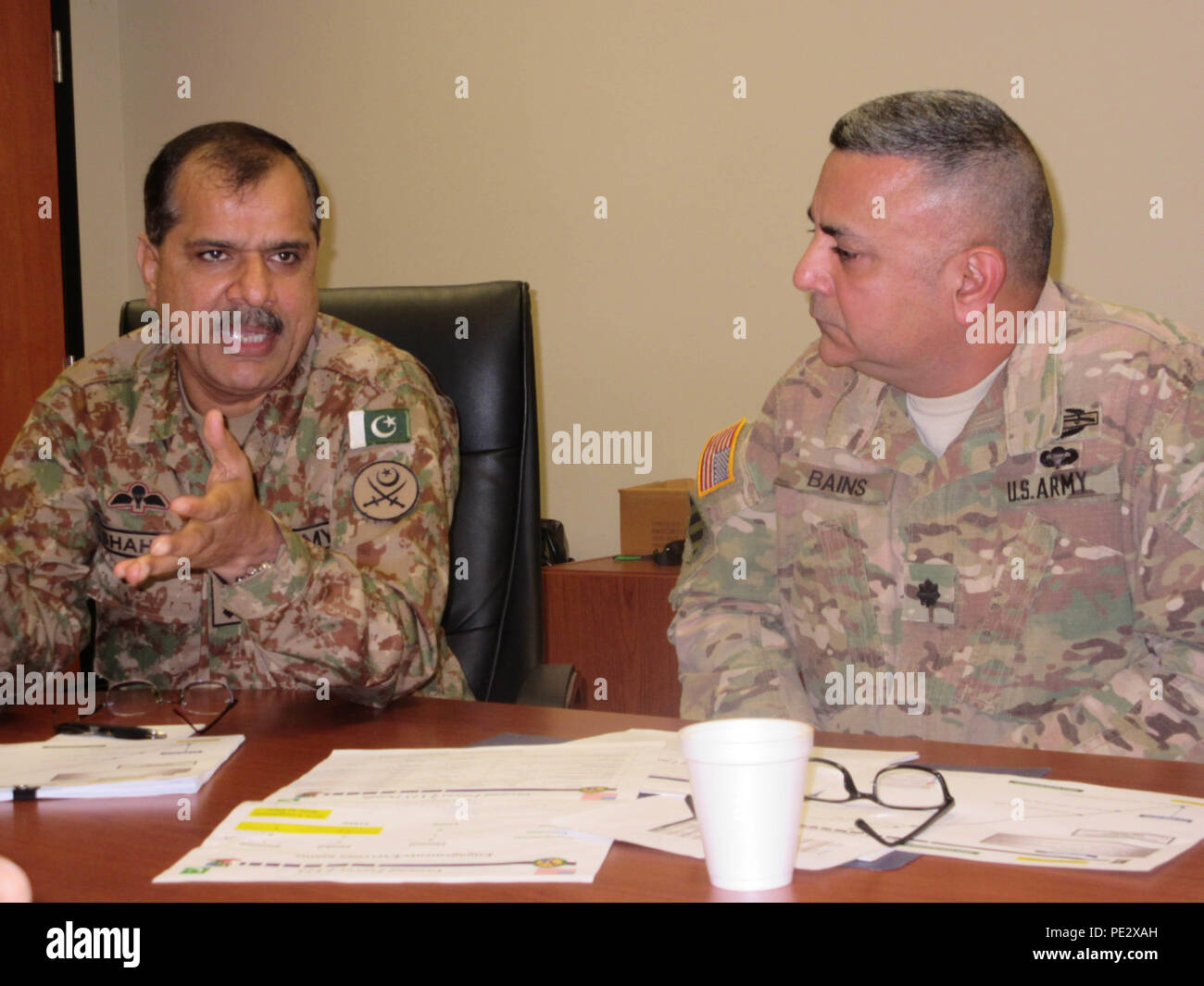 Pakistan Army Col. Shahid Hussain, deputy director of military training ...
