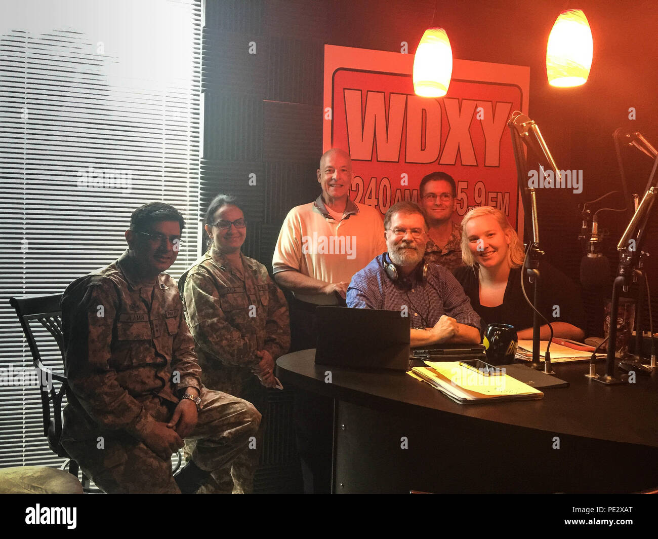 U.S. Army Central leaders and Pakistan public relations officers pose ...