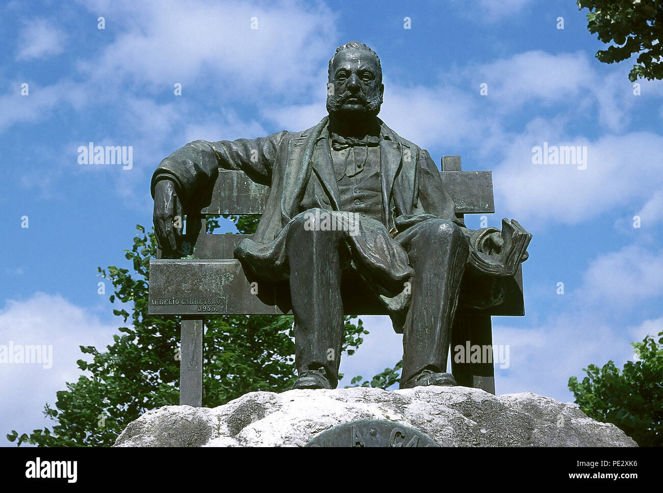Ramon de Campoamor (Navia, 1817-Madrid, 1901). Spanish poet. Monument ...