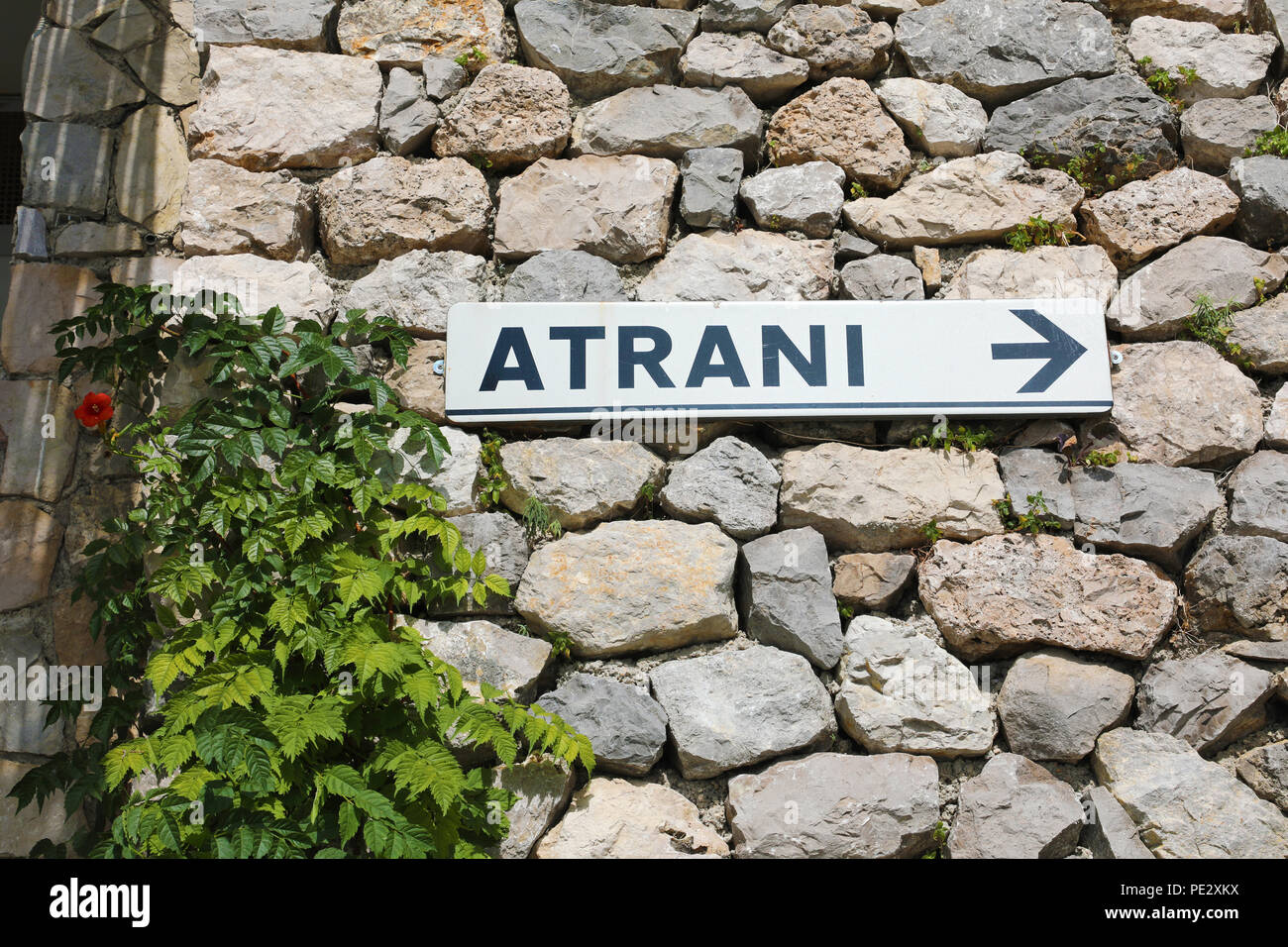 Amalfi Street Sign High Resolution Stock Photography and Images - Alamy