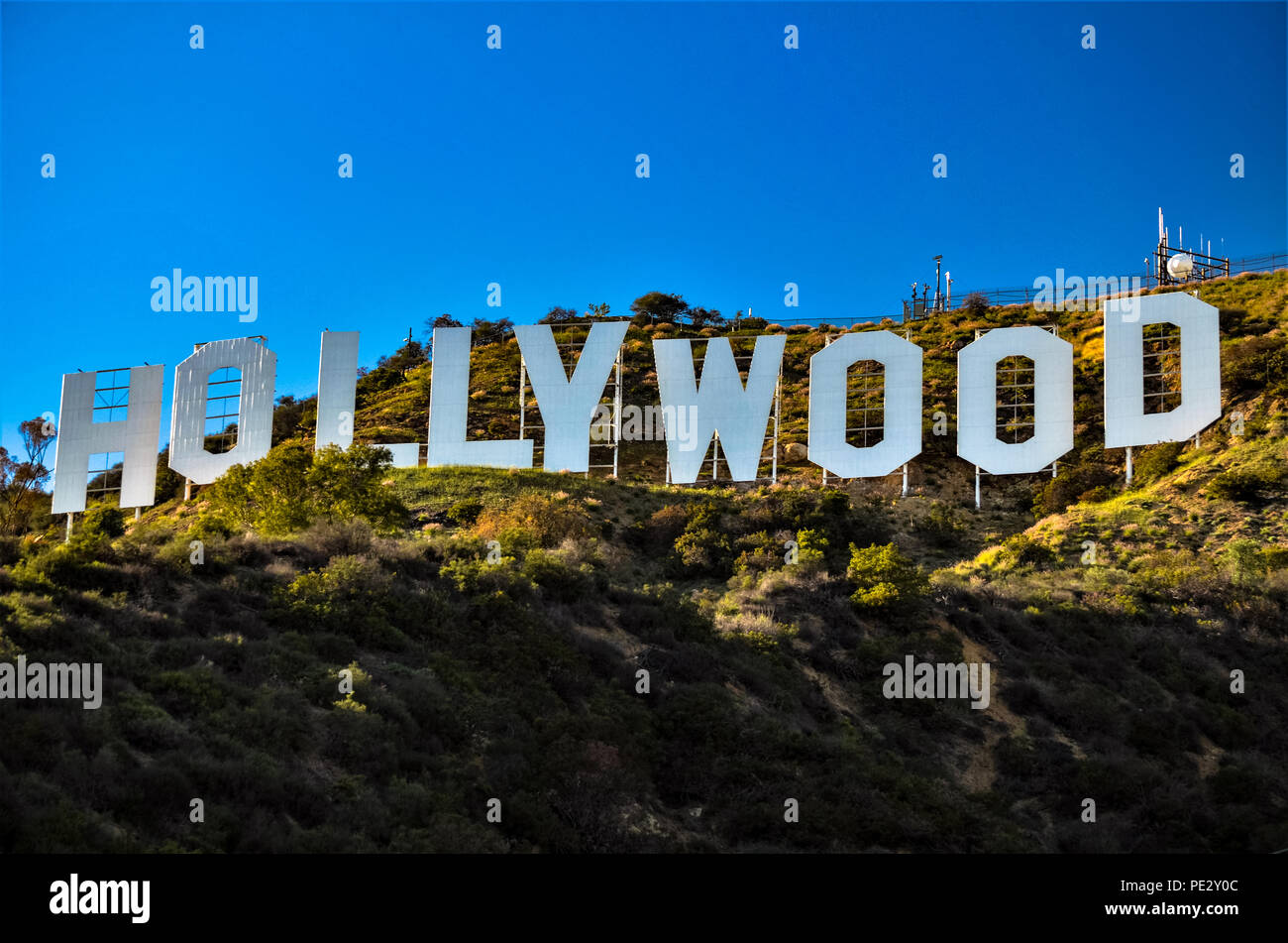 The iconic Hollywood Sign in Los Angeles, California Stock Photo - Alamy