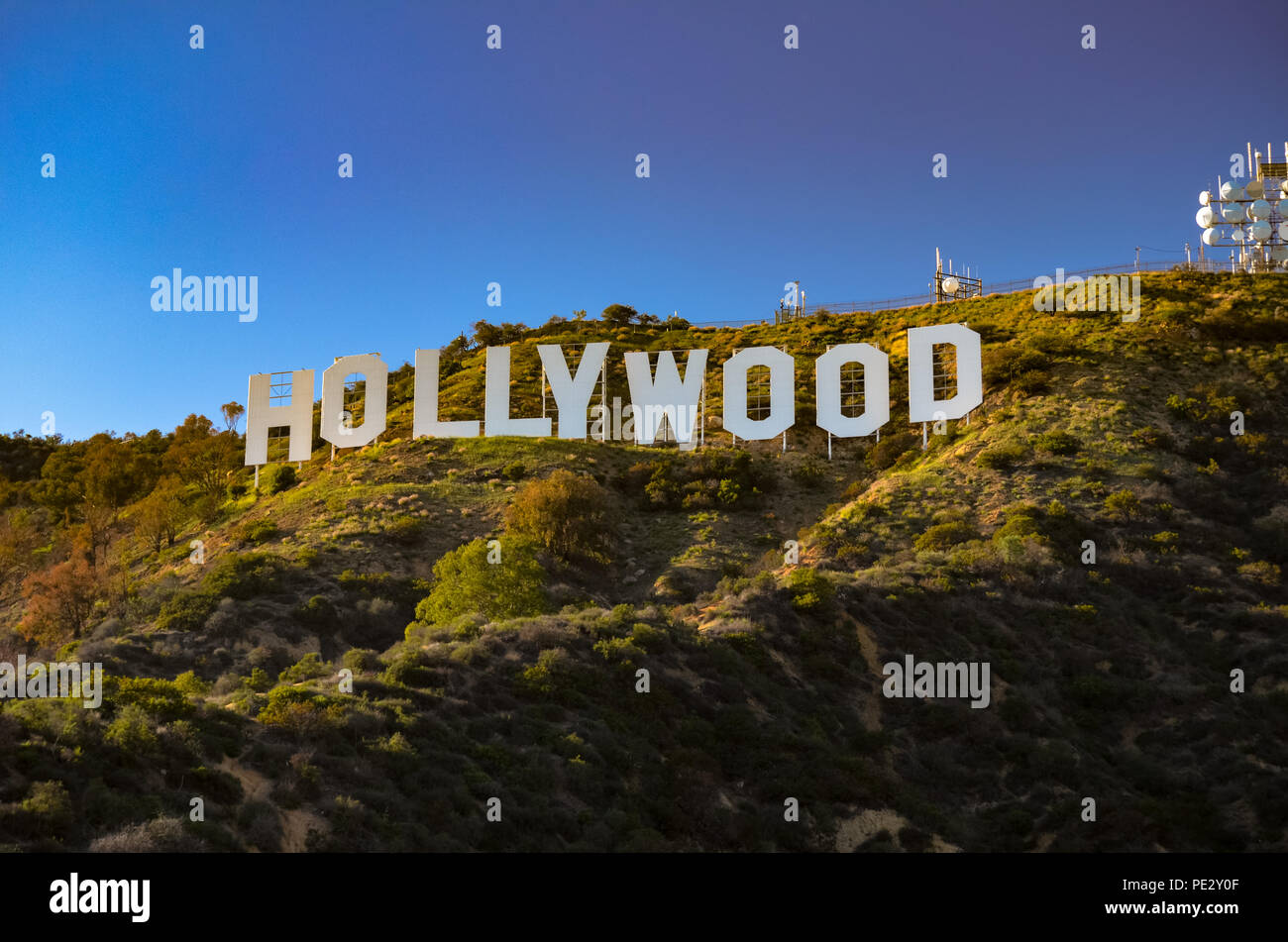The iconic Hollywood Sign in Los Angeles, California Stock Photo - Alamy