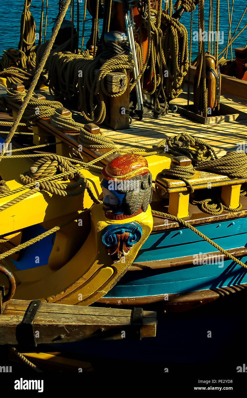 Fishing vessels on the wharves of Provincetown Harbor in Cape Cod ...