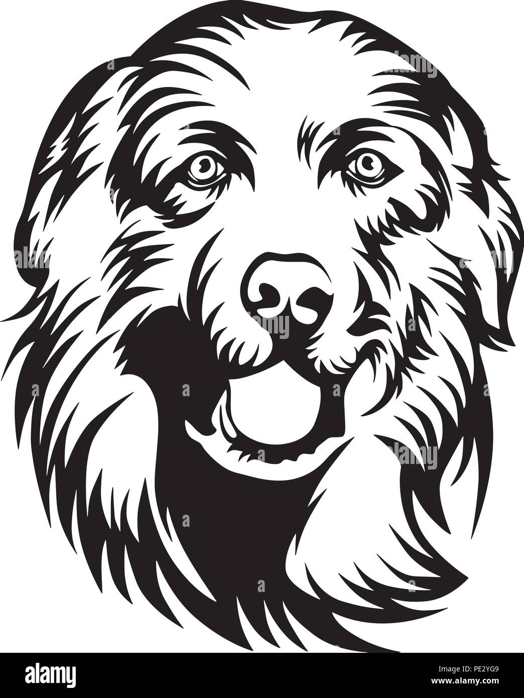 The great pyrenees Stock Vector Images - Alamy