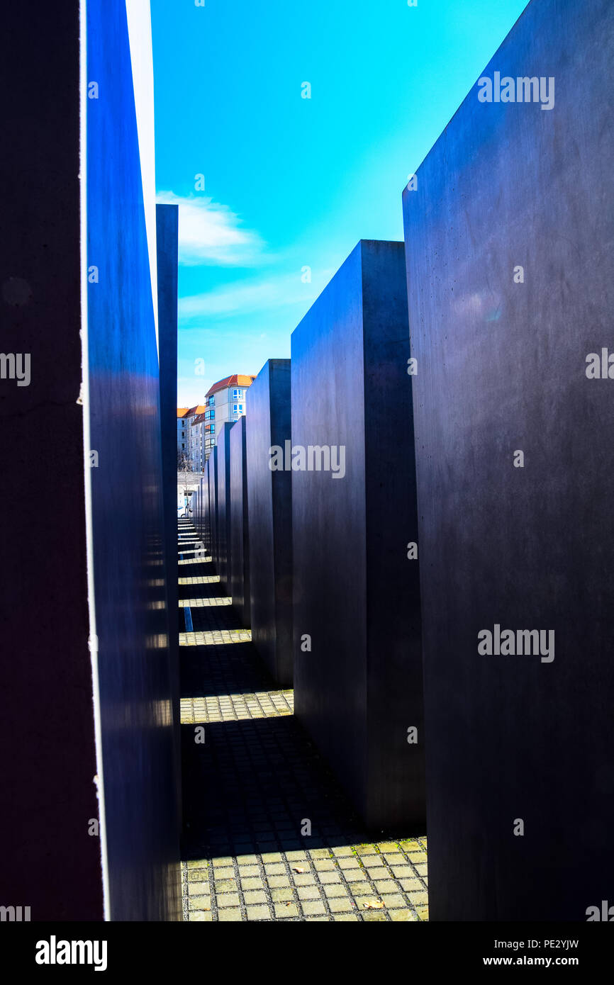 The haunting monoliths of the Holocaust Memorial in central Berlin ...