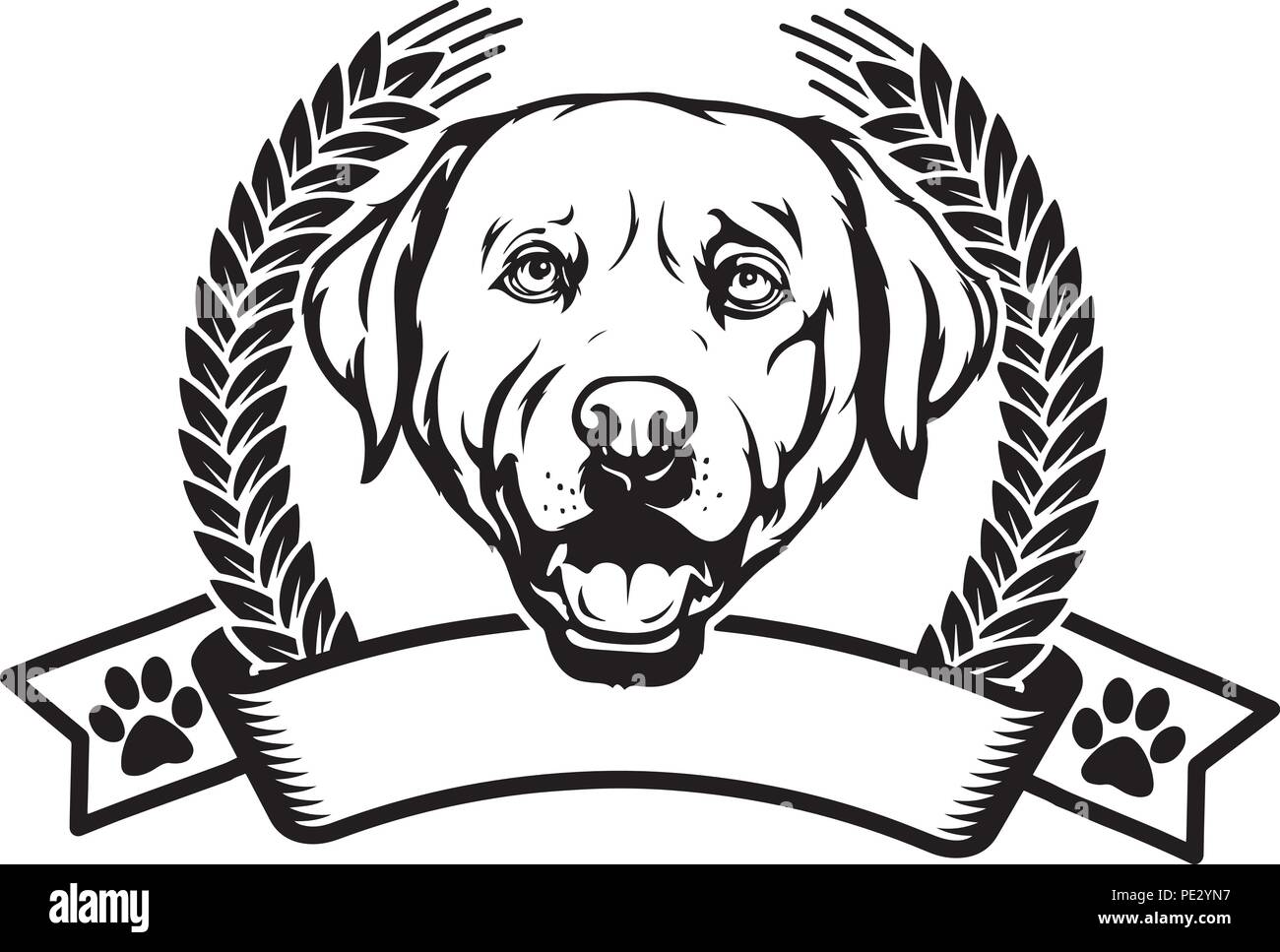 Labrador Retriever Silhouette Stock Photos & Labrador Retriever ...