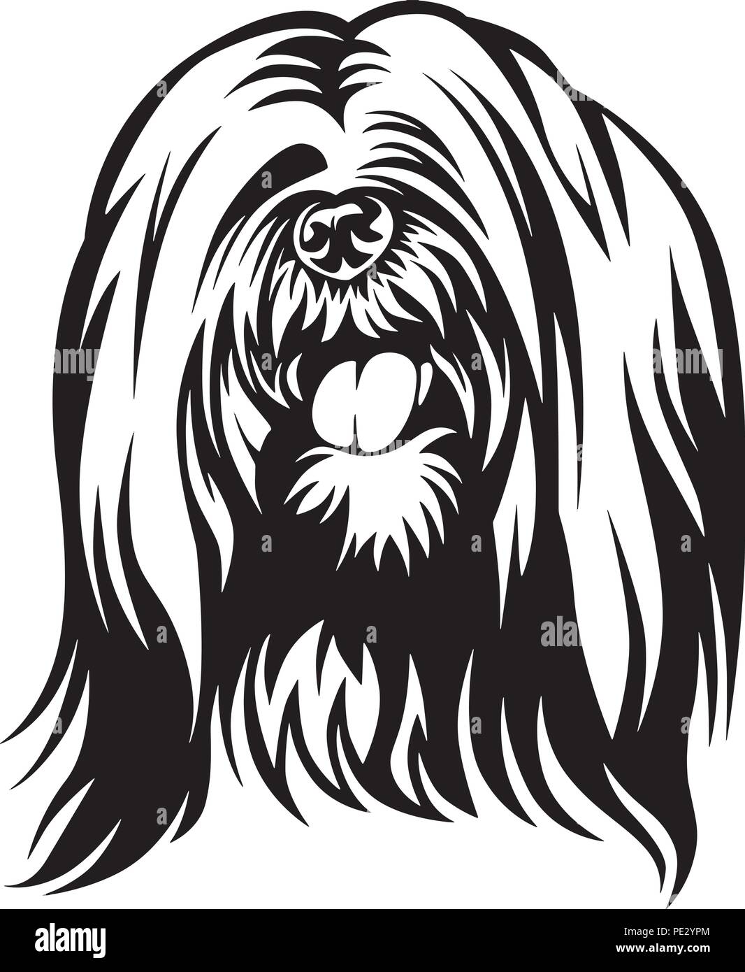 Lhasa apso Stock Vector Images - Alamy