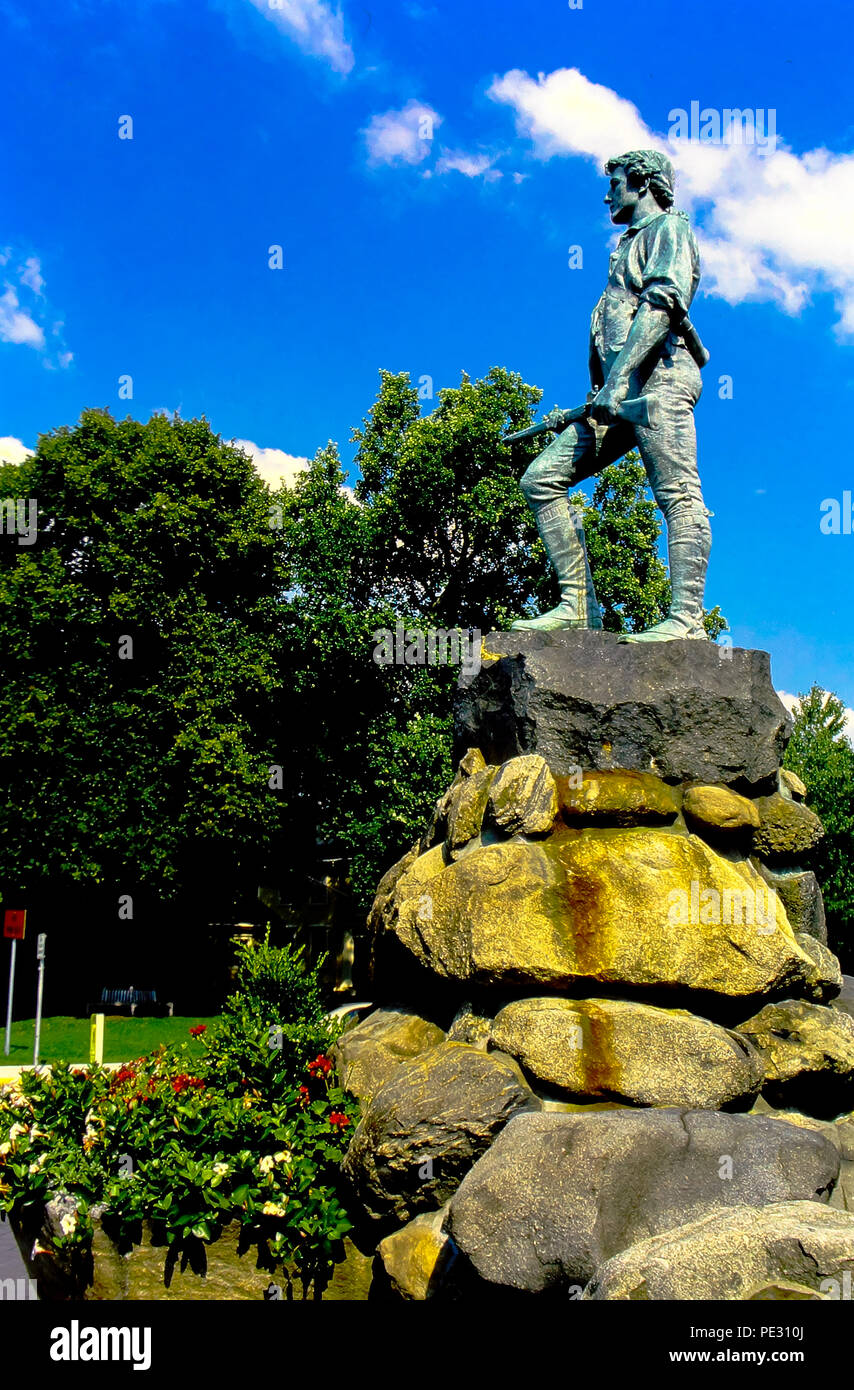 Minuteman statue on the green in Lexington, Massachusetts USA Stock ...