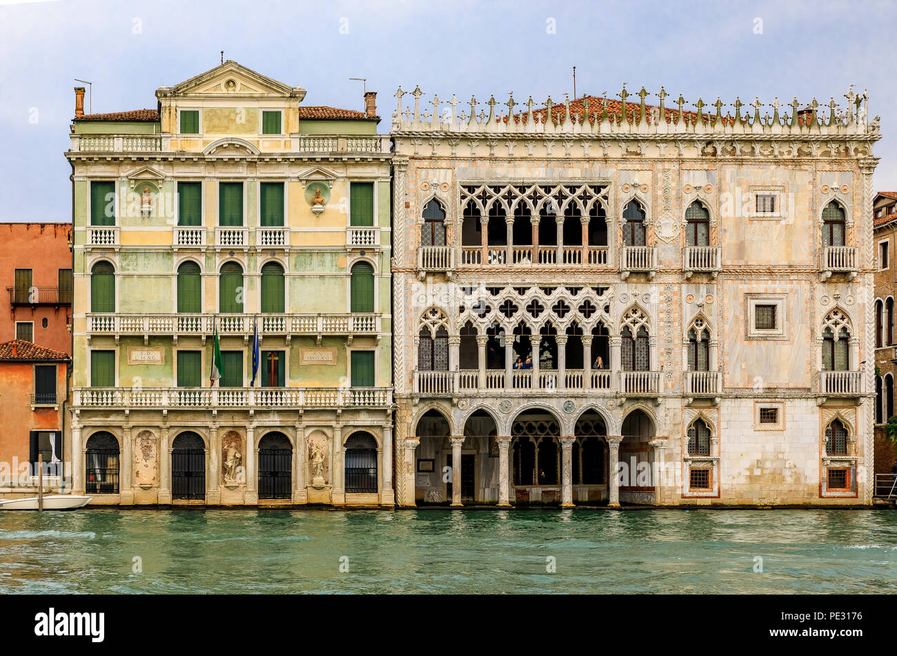 Venice, Italy - September 24, 2017: Picturesque building facades in ...