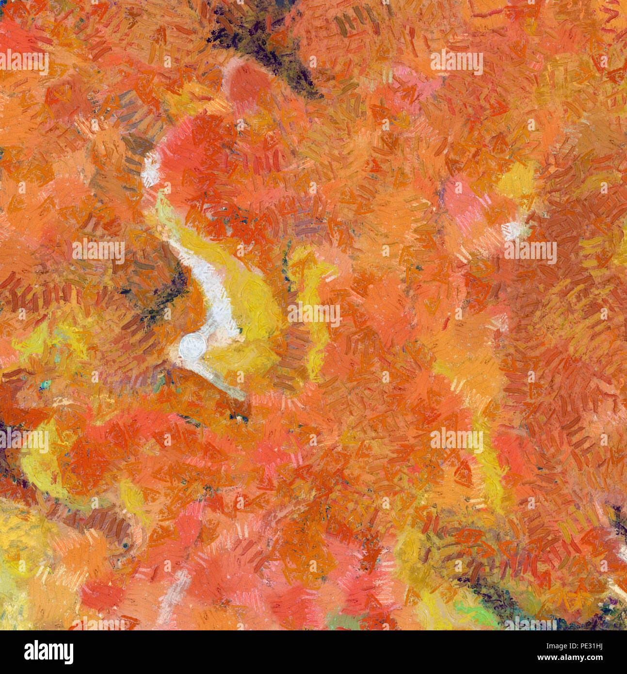 Abstract texture background. Digital painting in Vincent Van Gogh style ...