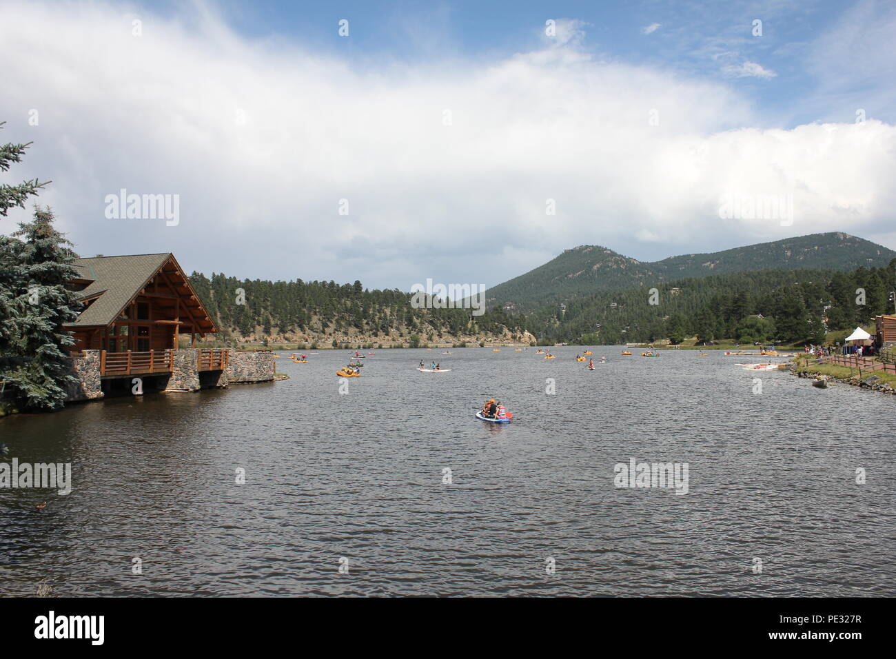 Evergreen Lake, Colorado, USA Stock Photo - Alamy