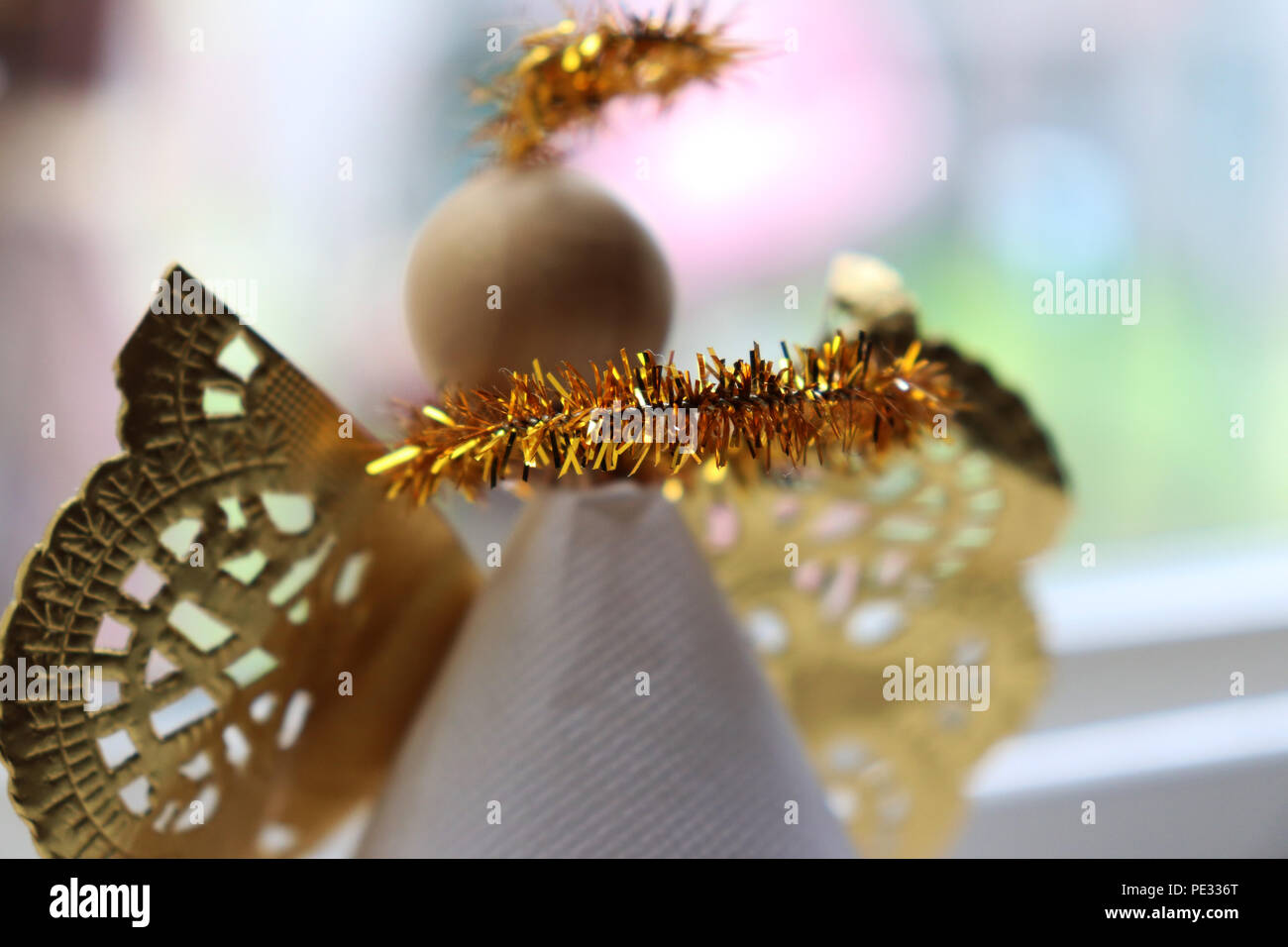 Handmade paper angel for Christmas time Stock Photo - Alamy