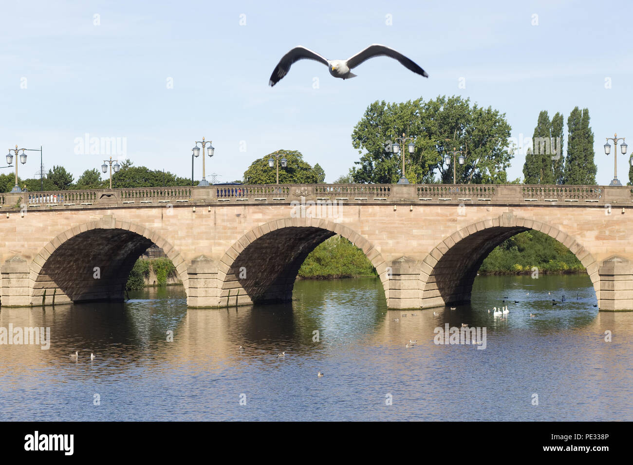 Worcester Bridge over the River Severn Stock Photo - Alamy