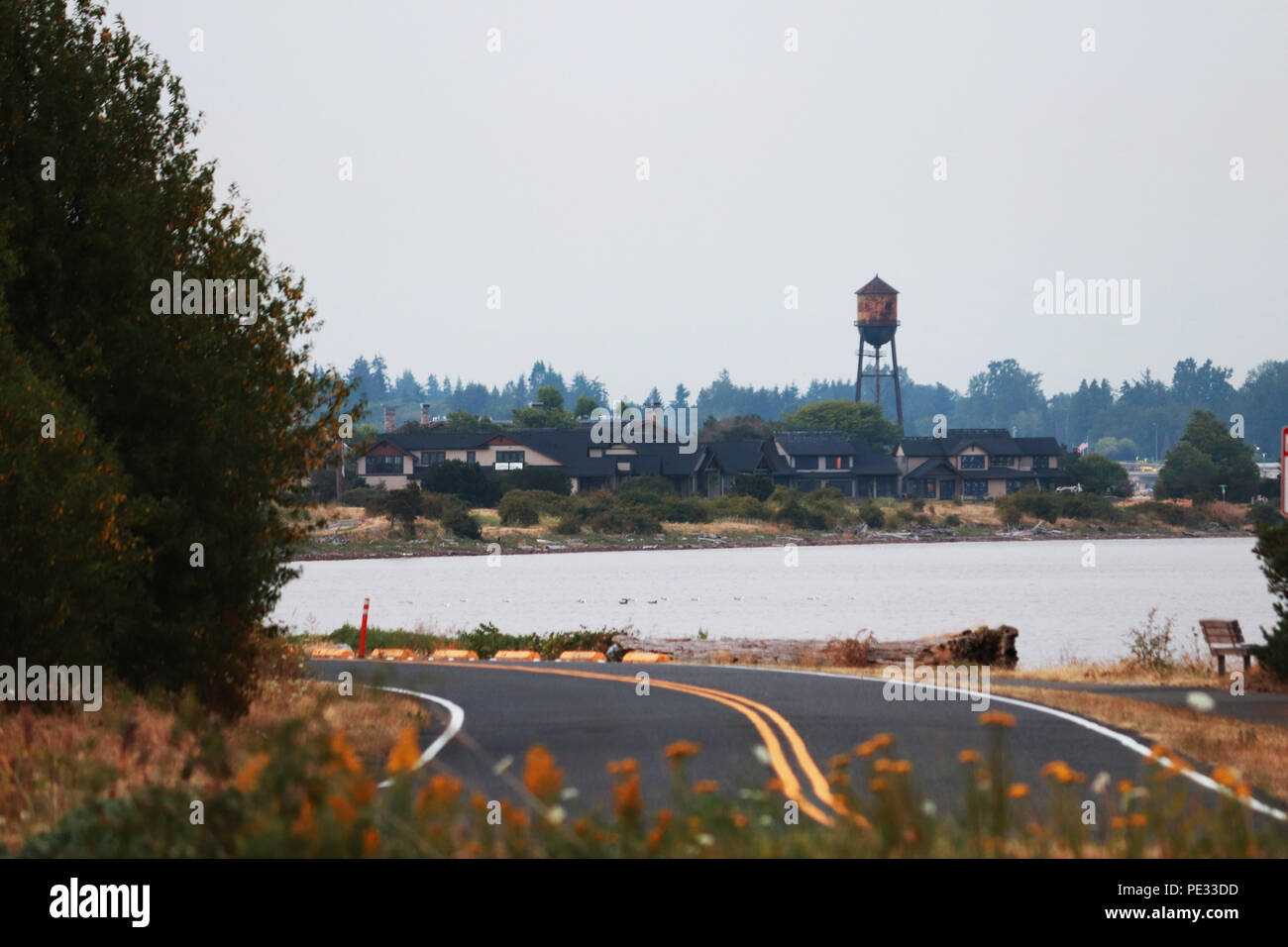 Semiahmoo Water Tower and Resort in Washington Stock Photo - Alamy
