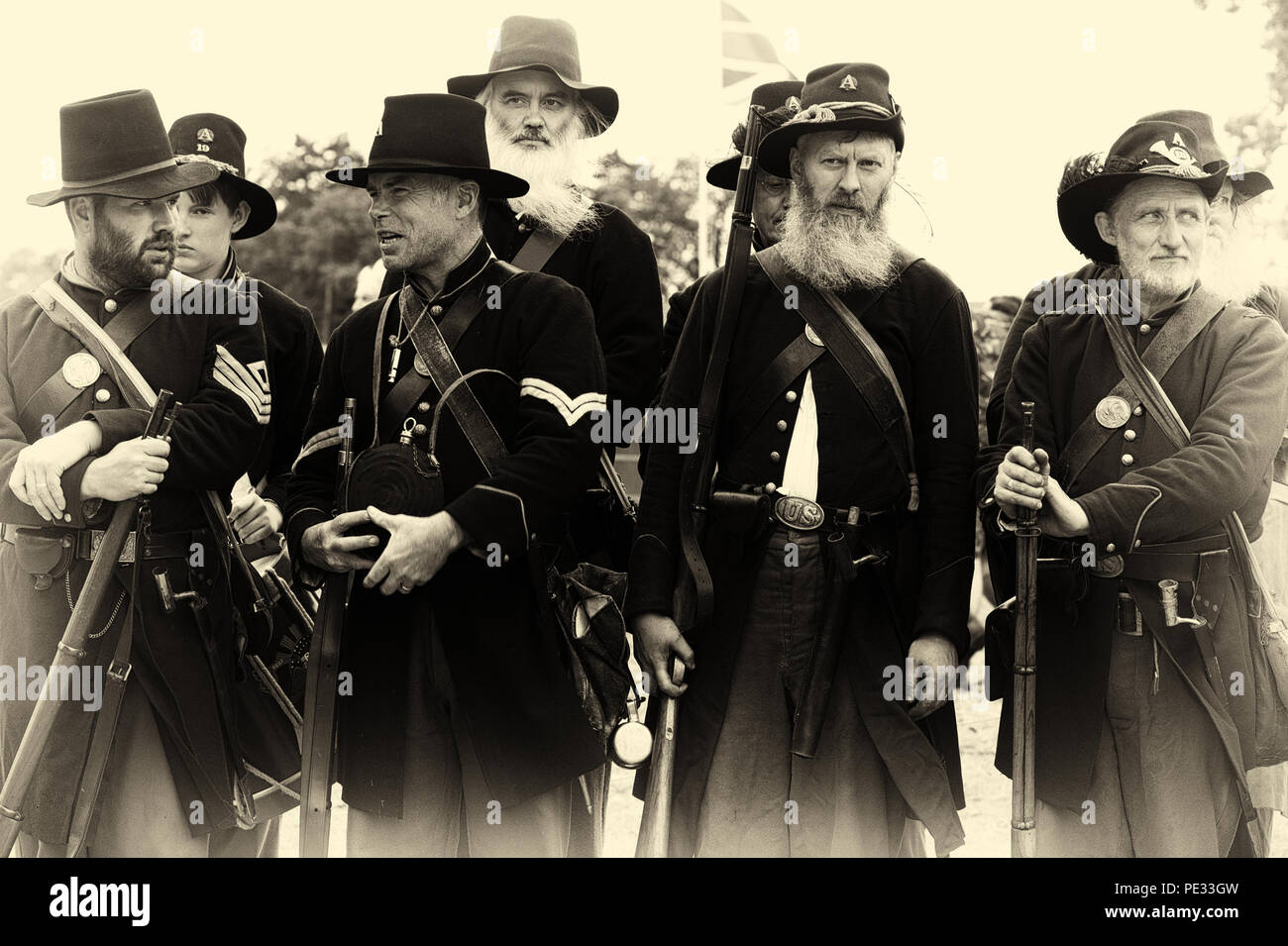 Line american civil war union hi-res stock photography and images - Alamy