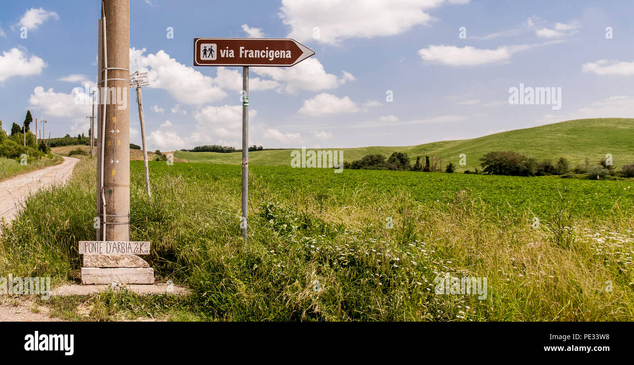 Via francigena images hi-res stock photography and images - Alamy