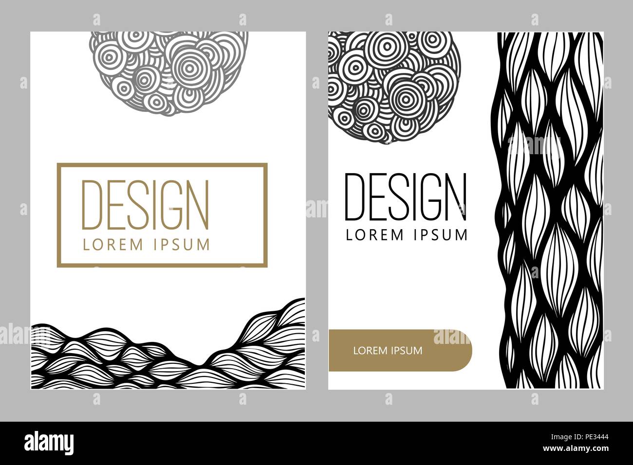 Abstract background with hand drawn design elements. Design element for ...