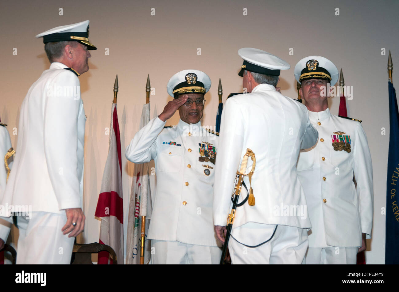 150903-N-ZQ784-135 PEARL HARBOR (Sept. 3, 2015) Adm. Phillip G. Sawyer ...