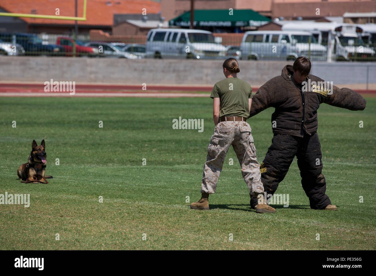 U.S. Marine Corps Cpl. Suzette Clemens, left, and Cpl. Ashley Hutchins ...