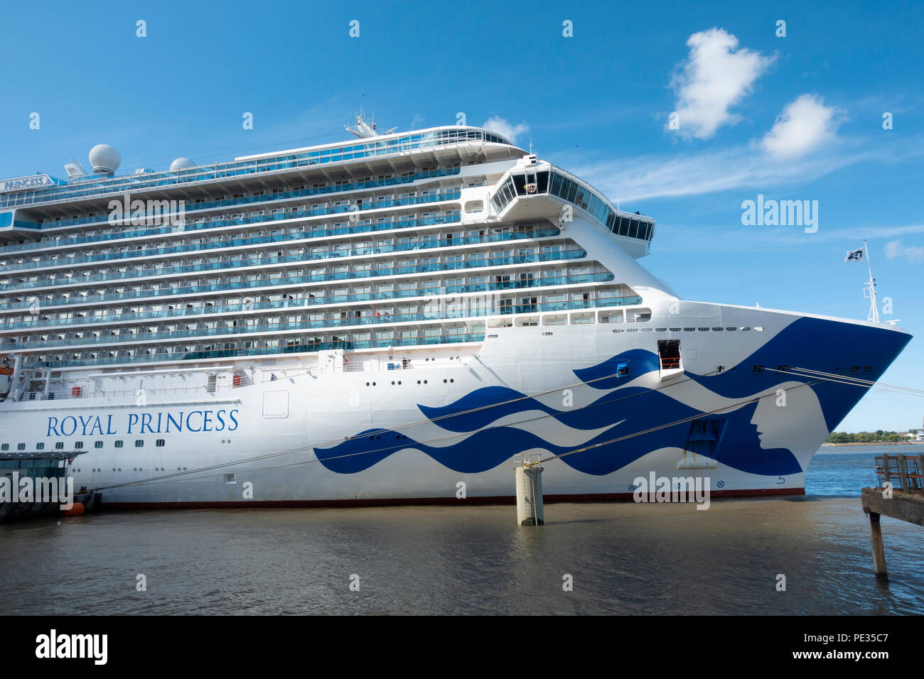 Royal Princess Cruise Ship docked at Liverpool Stock Photo - Alamy