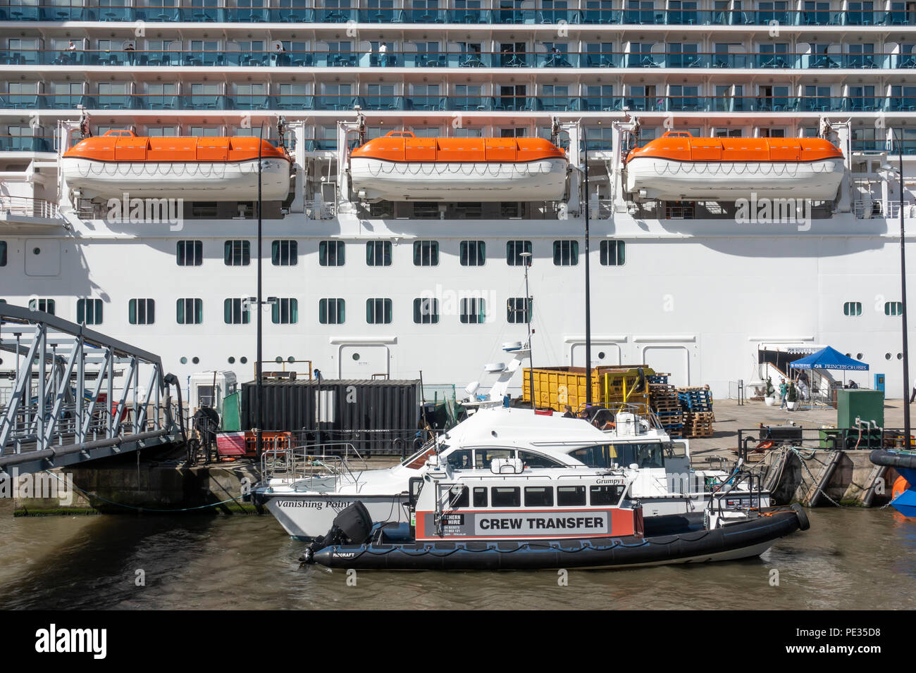 Royal Princess Cruise Ship docked at Liverpool Stock Photo - Alamy
