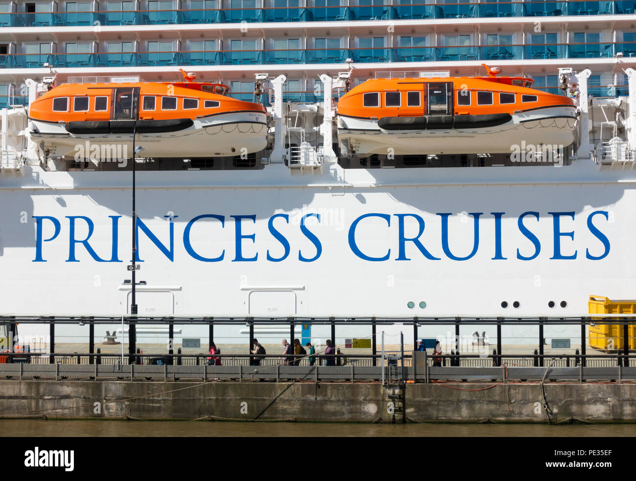 Royal Princess Cruise Ship docked at Liverpool Stock Photo - Alamy