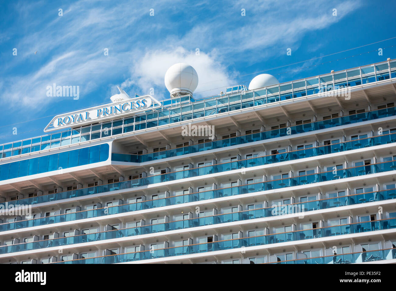 Royal Princess Cruise Ship docked at Liverpool Stock Photo - Alamy