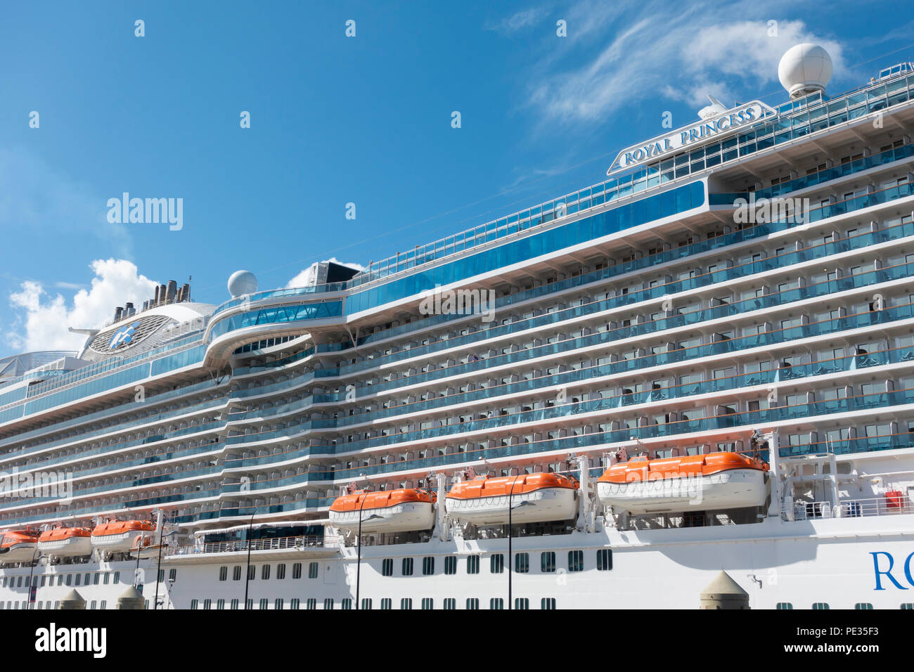 Royal Princess Cruise Ship docked at Liverpool Stock Photo - Alamy