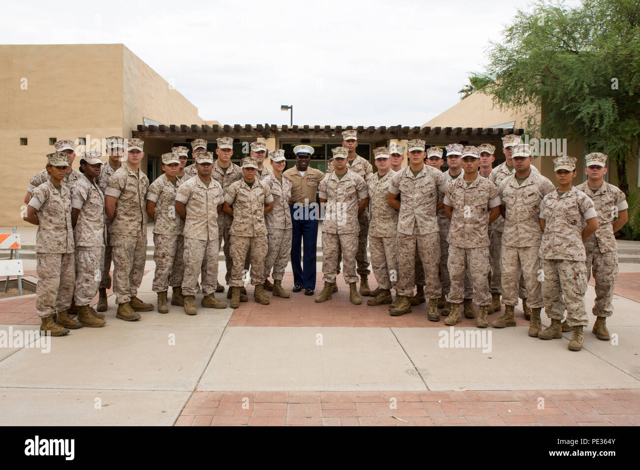 U.S. Marine Corps Sgt. Maj. Ronald L. Green, center, the Sgt. Maj. of ...