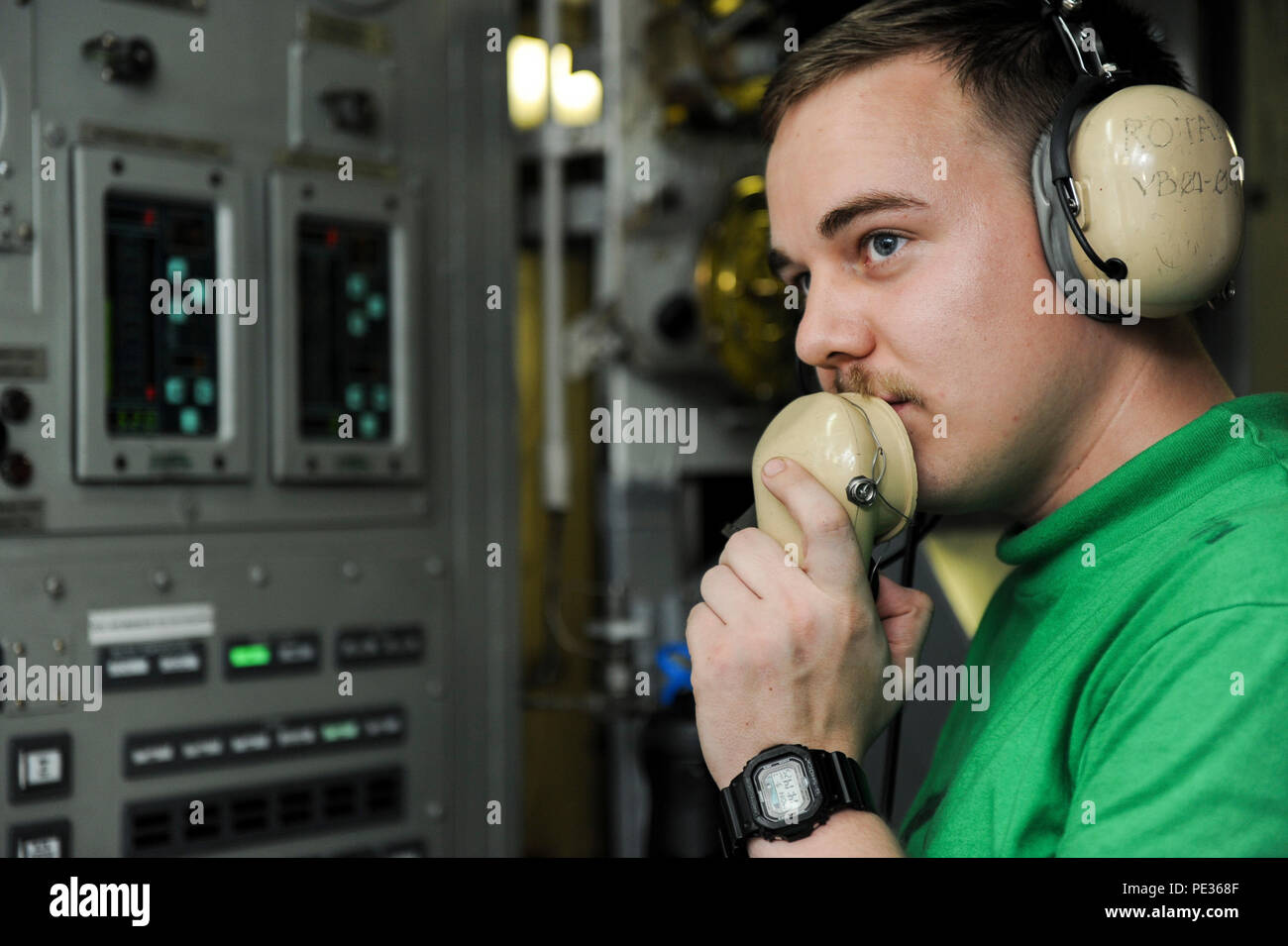 150907-N-GR120-061 ARABIAN GULF (September 7, 2015) - Airman Jacob ...