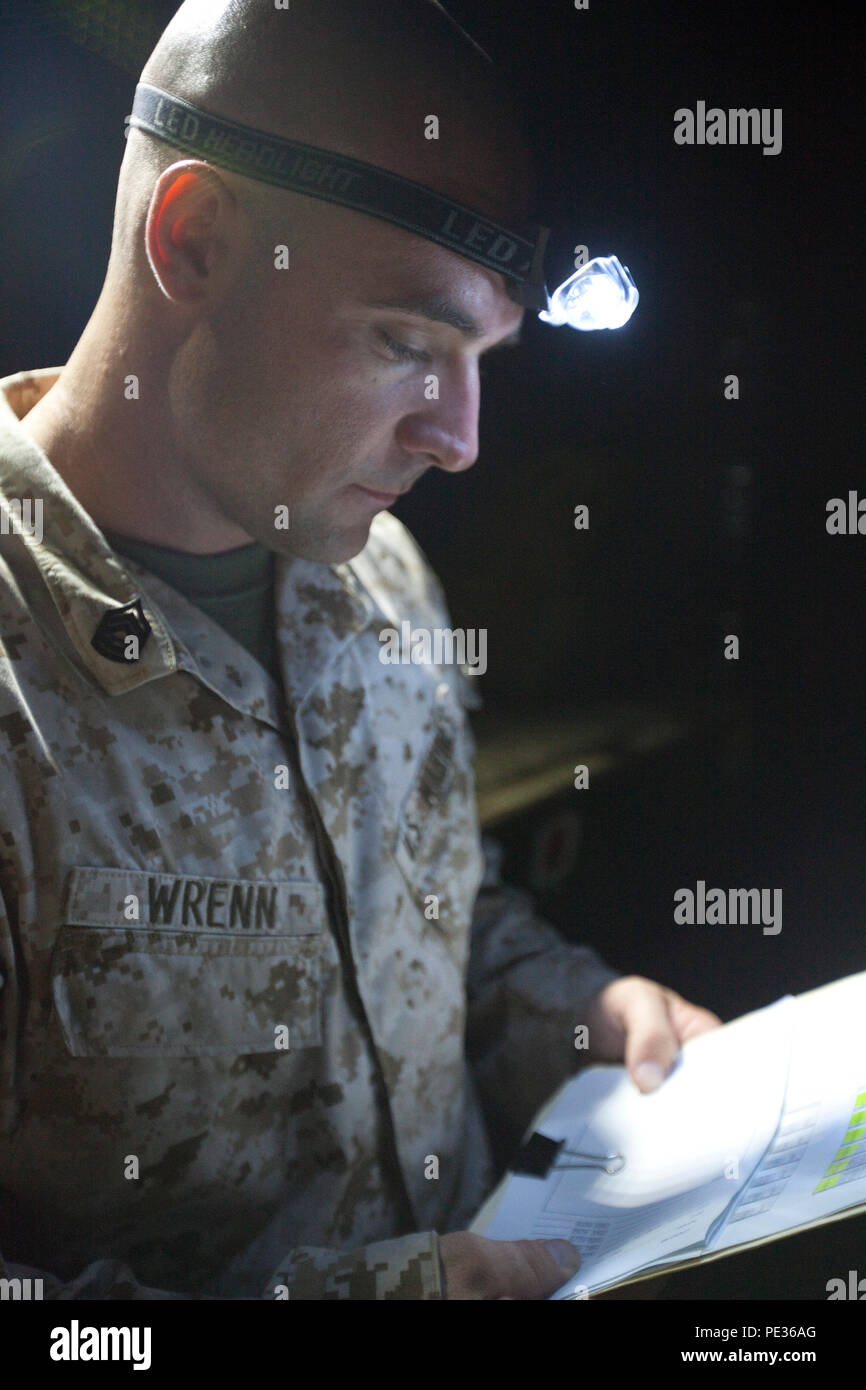 U.S. Marine Corps Gunnery Sgt. Aubrey Wrenn, Chief Instructor Trainer ...