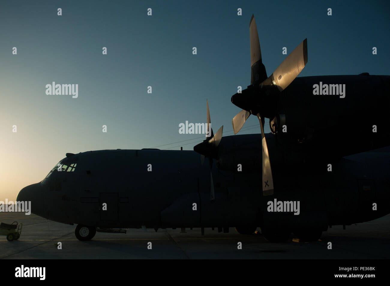 A U.S. EC-130H Compass Call aircraft assigned to the 41st Expeditionary ...