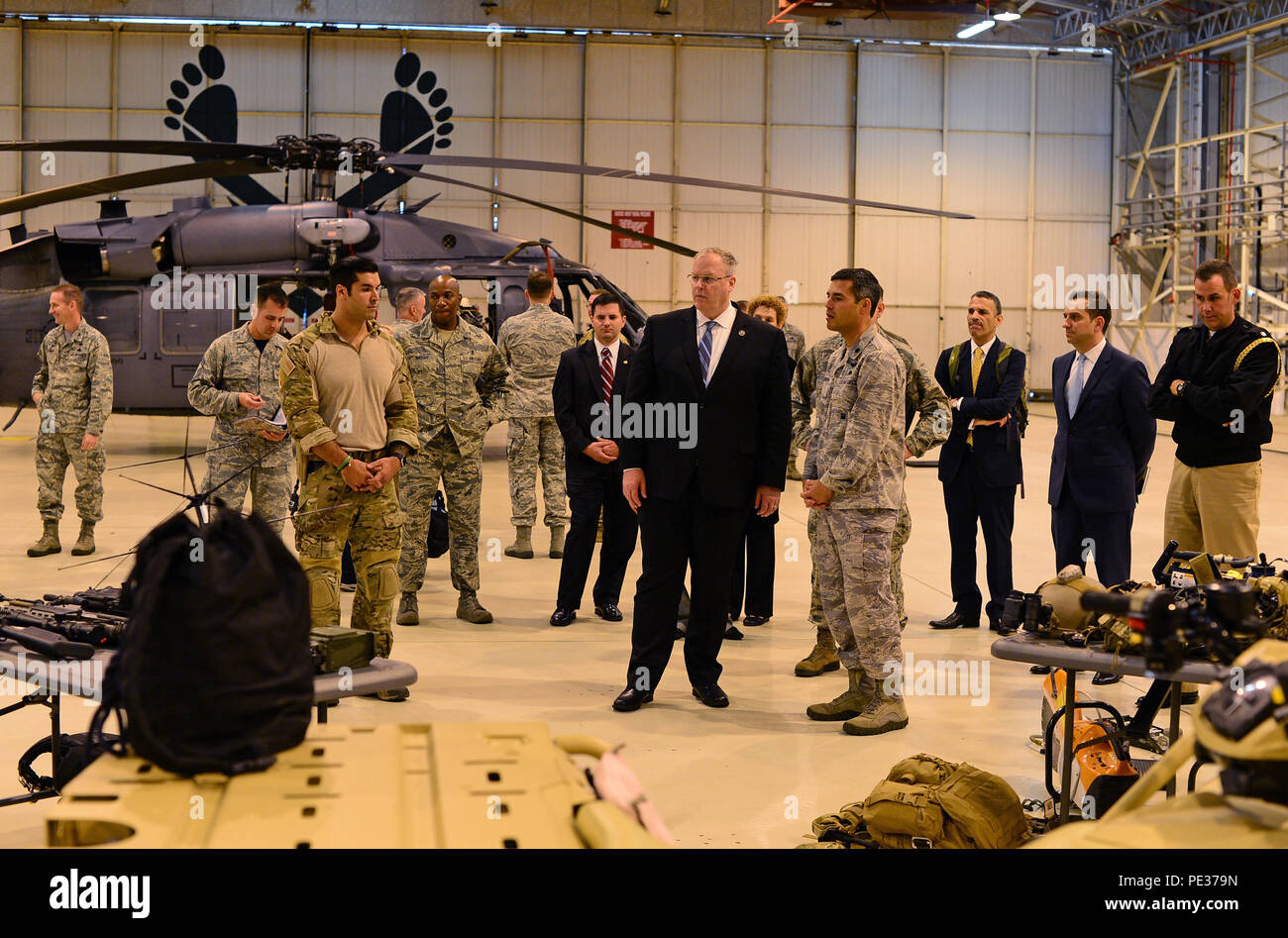 Robert Work, U.S. deputy secretary of defense, visits Airmen from the ...