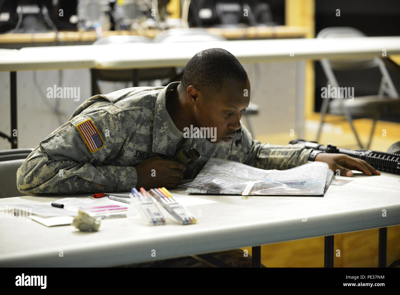 U.S. Army Sgt. Kendrick Jones, assigned to Headquarters and ...